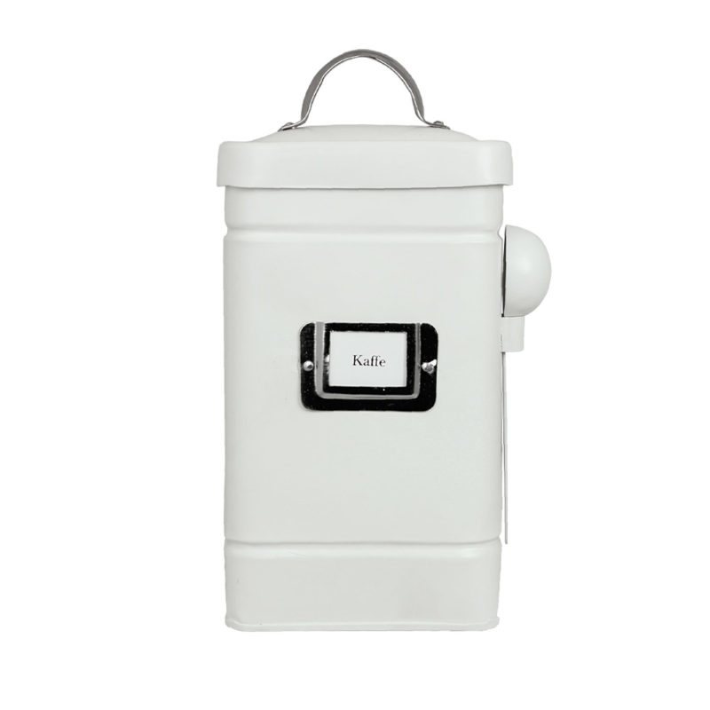 Lufttæt kaffebeholder i emalje med doseringsske - Madame Butterfly ...